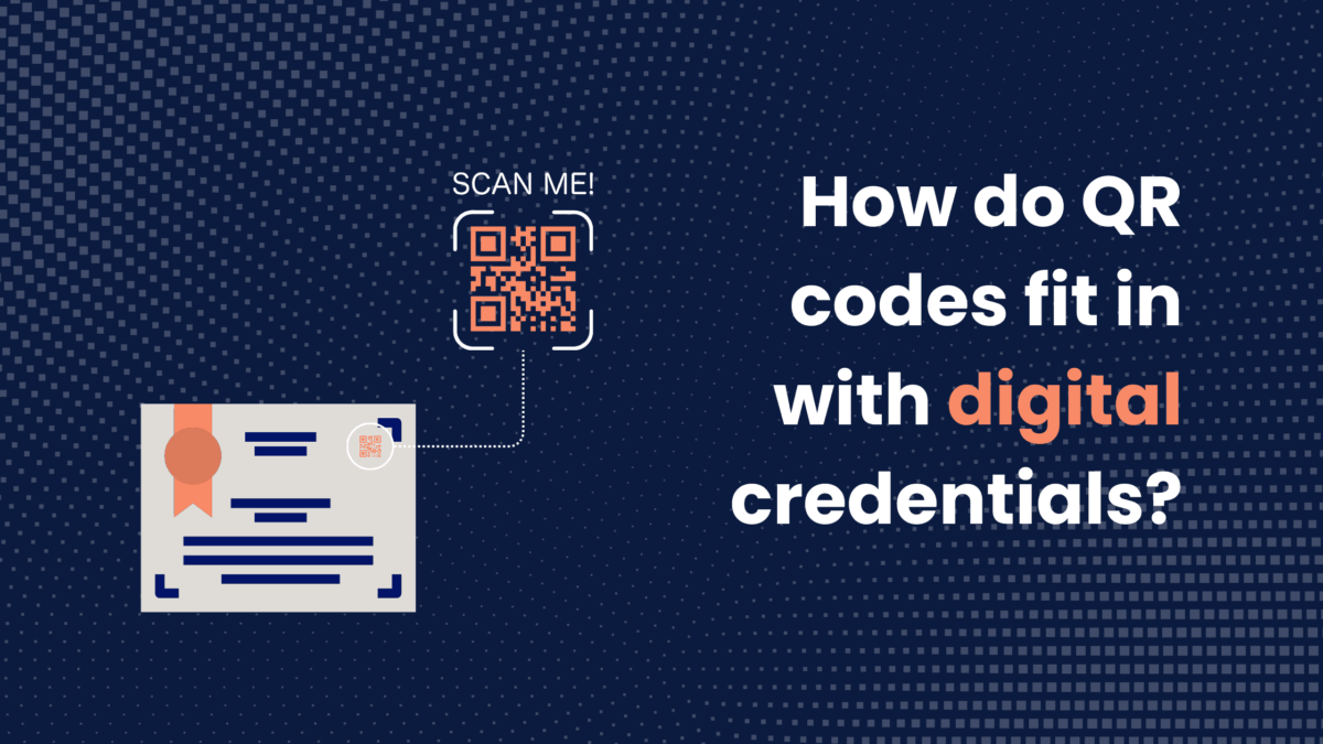 How do QR codes fit in with digital credentials